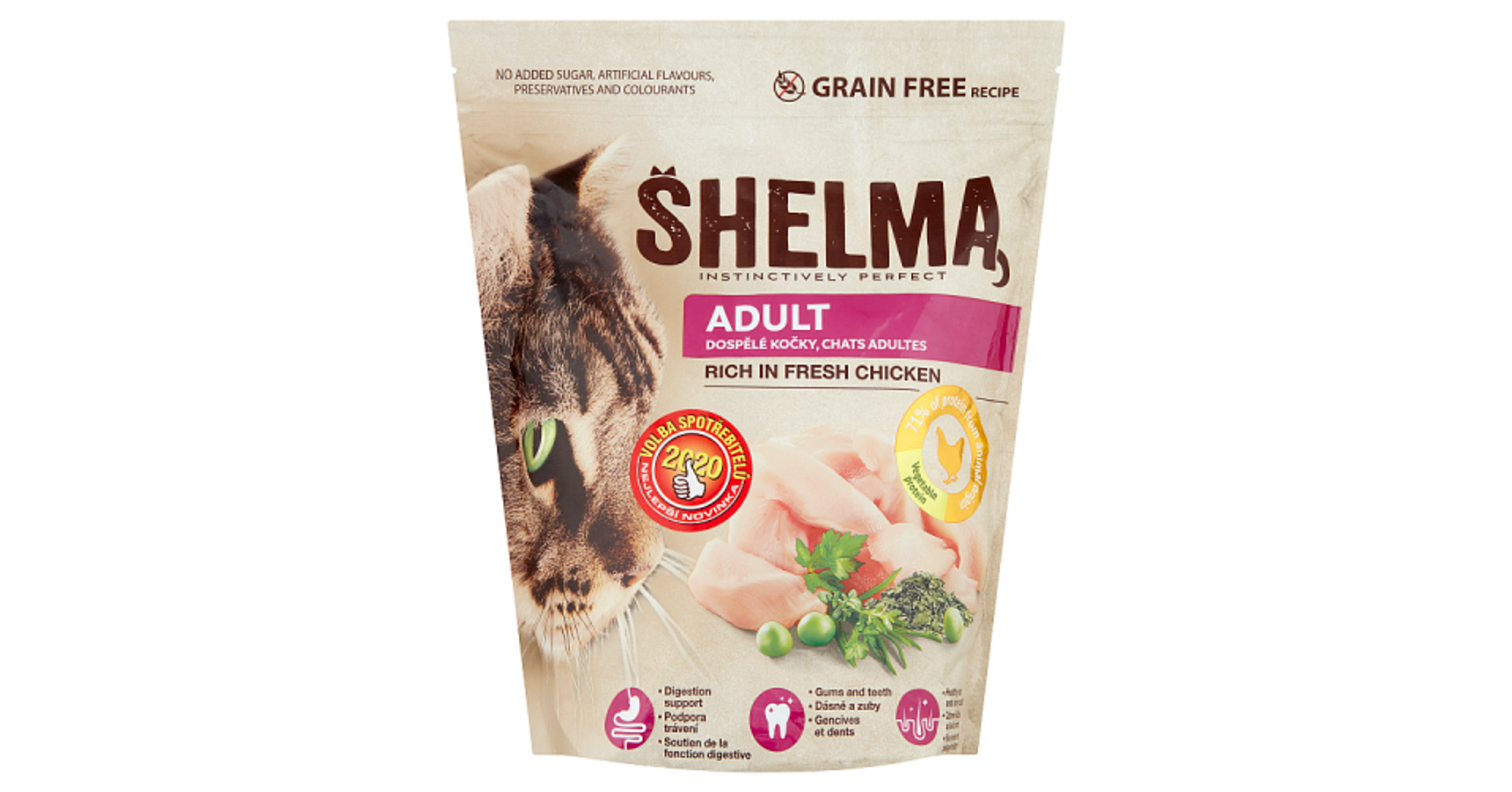 Shelma felnőtt macska száraz FM Grain free 750g, csirke - SHELMA ...